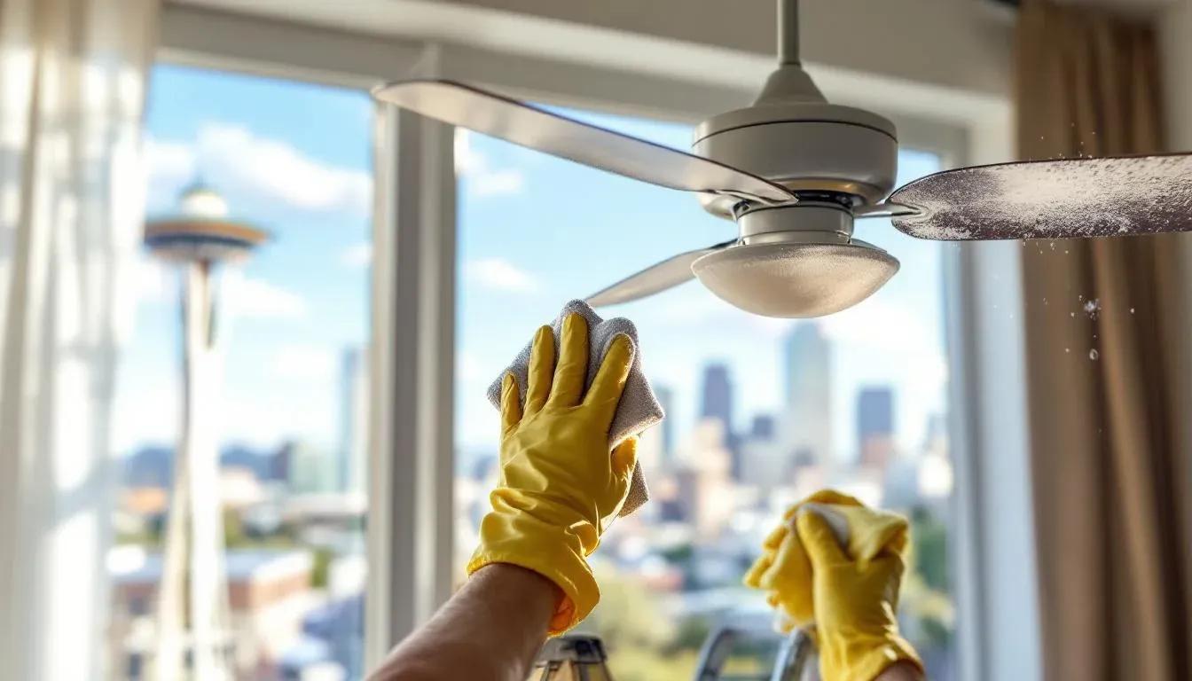 How to Deep Clean Ceiling fans in Your Seattle Home